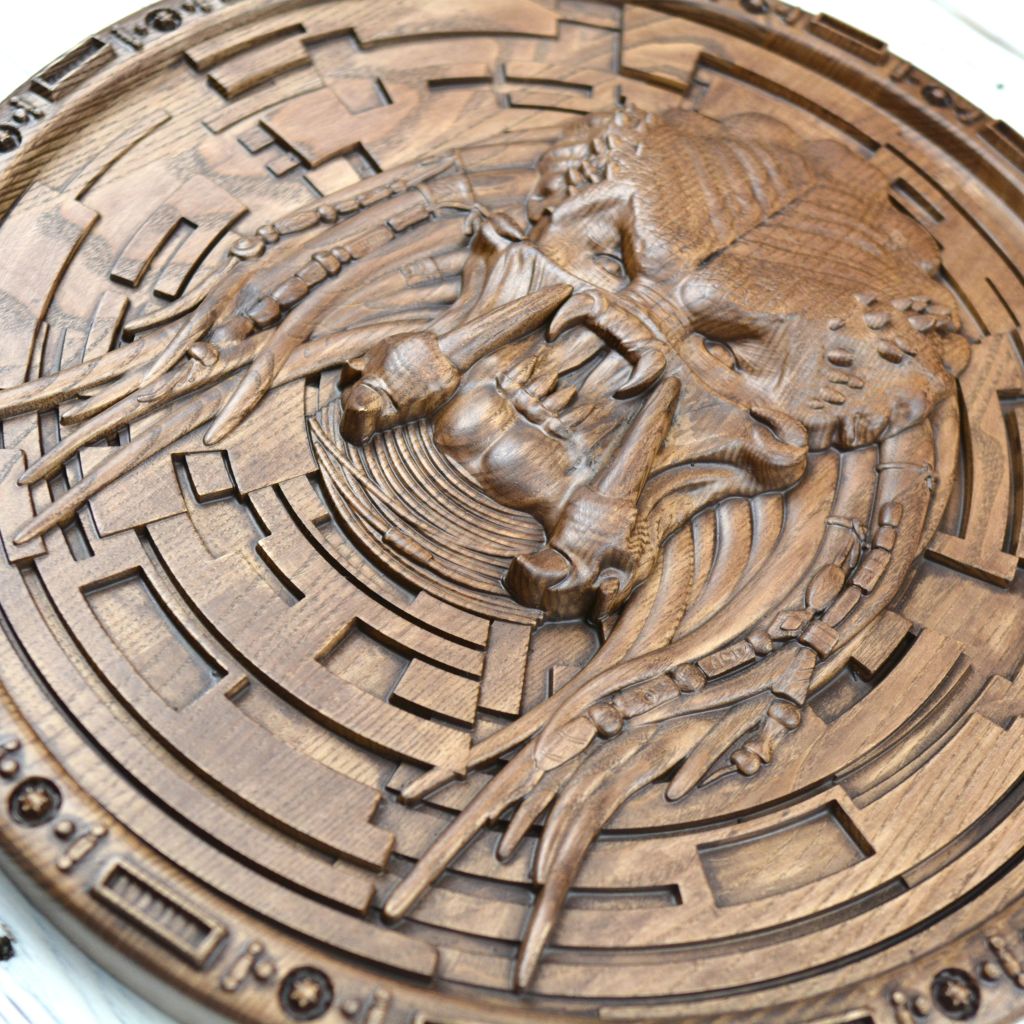 Predator's Wooden Head: 1987 Movie Icon