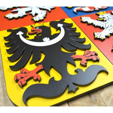 Czech National Coat of Arms: Elegance & History in Wood