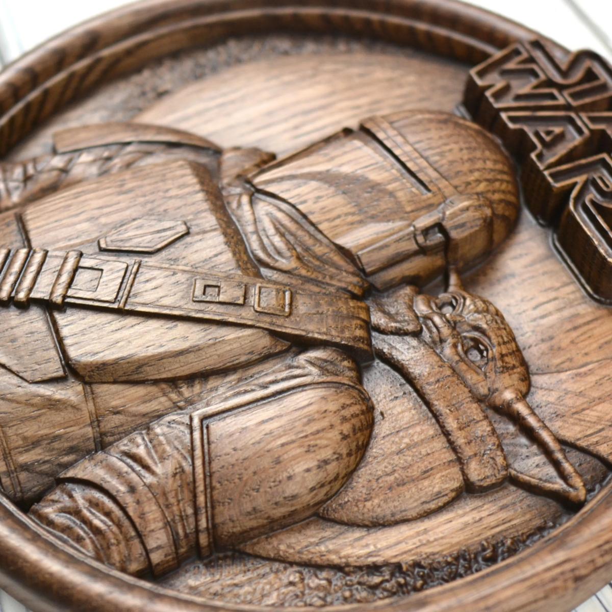 Mandalorian & Grogu: Wooden Decoration