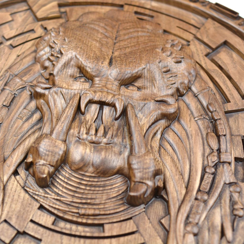 Predator's Wooden Head: 1987 Movie Icon