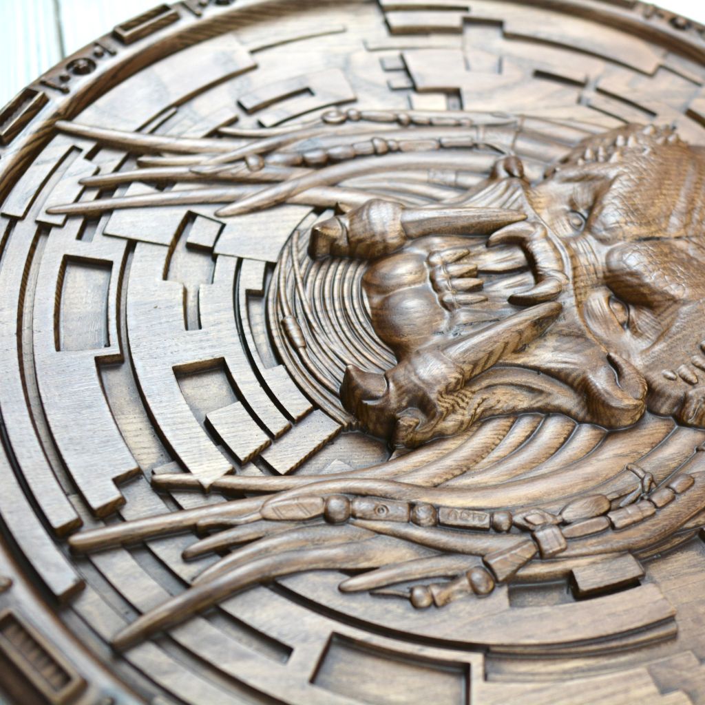 Predator's Wooden Head: 1987 Movie Icon